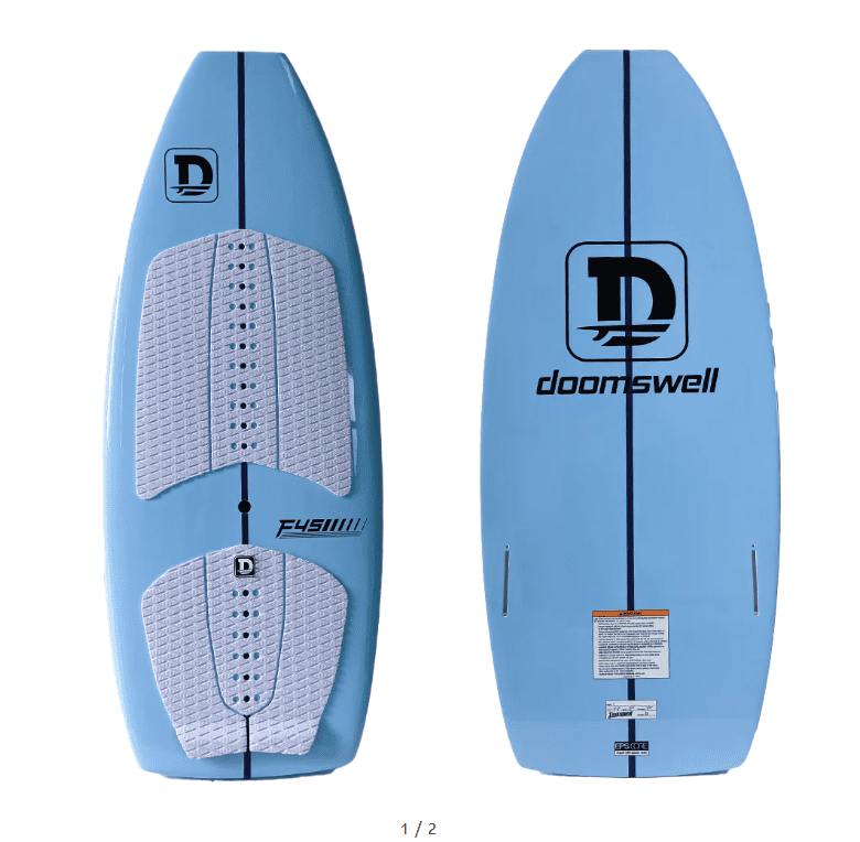 Doomswell F Series Wakesurf Board 2025 - Sky Blue - SouthTown Boardsports